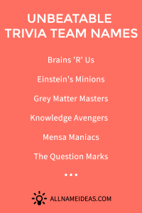 Quizzing Champions: 290 Trivia Team Names That Outsmart the Competition
