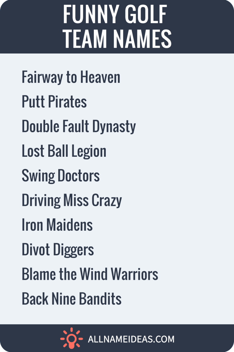 100 Golf Team Names for Every Type of Golfer (Even You!)